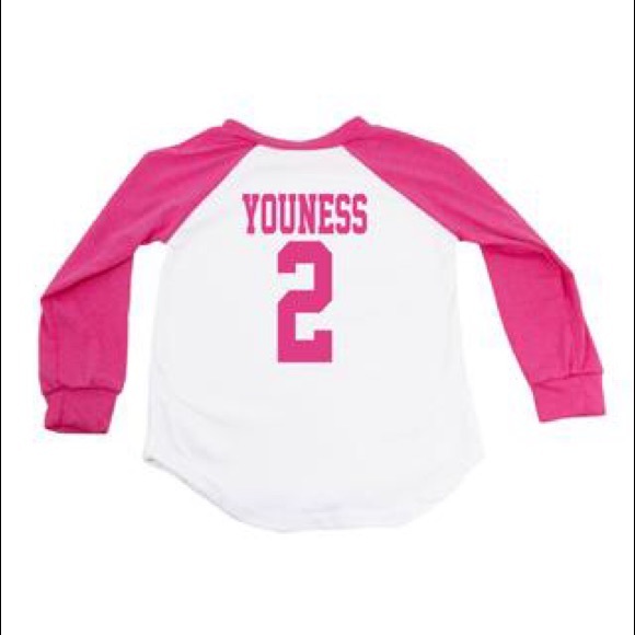 Shirts & Tops | Personalized Girls Namenumber Raglan Tee | Poshmark